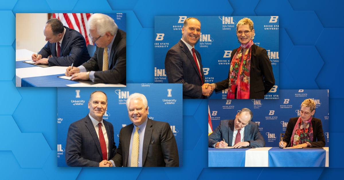 INL signs agreements with Boise State University, University of Idaho ...